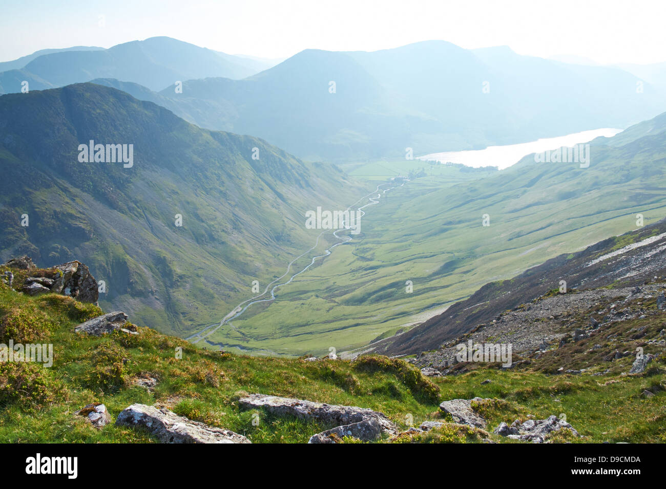 Fleetwith Pike, Haystacks, High Crag & High Stile from below the summit ...