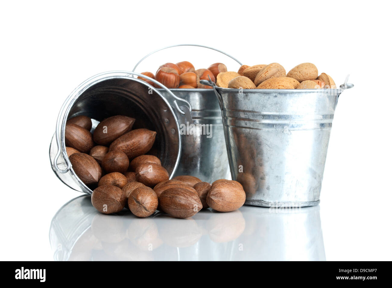 Bucket with nuts Stock Photo - Alamy