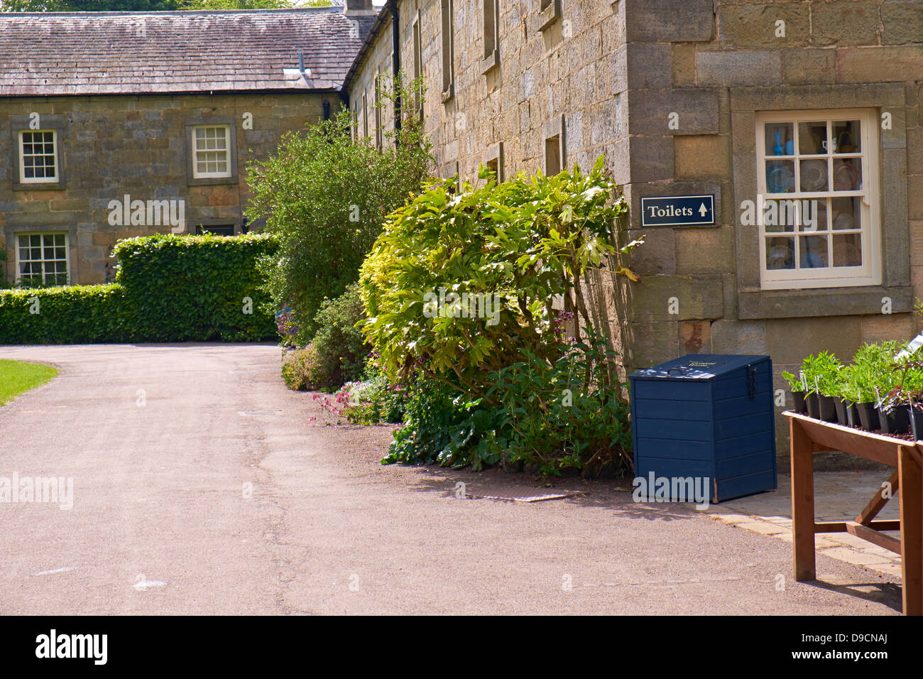 Toilet sign at Wallington Hall in Northumberland. National Trust ...