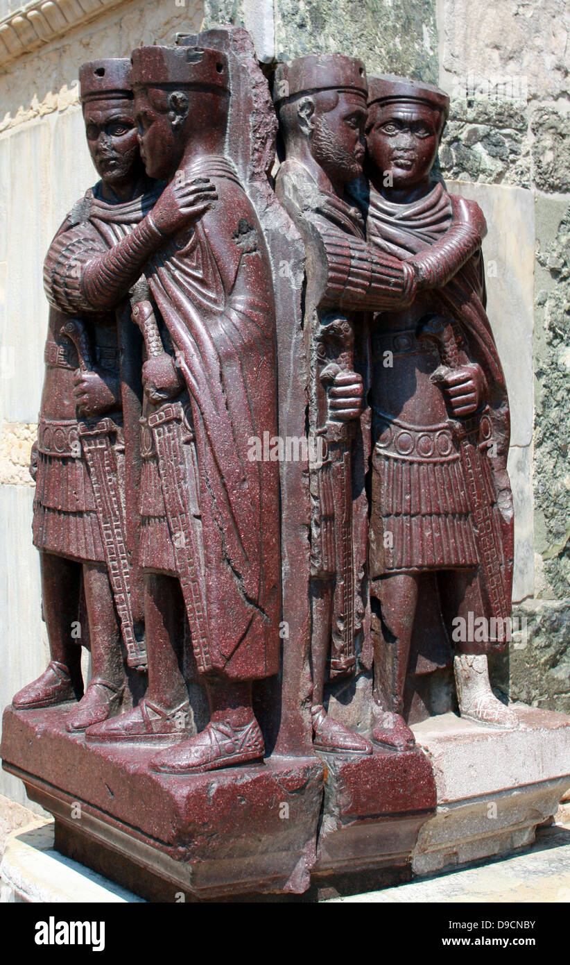 The Portrait of the Four Tetrarchs (A group of four Roman emperors), on ...