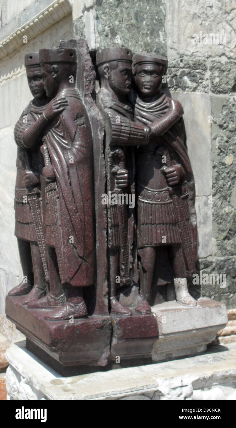 The Portrait of the Four Tetrarchs (A group of four Roman emperors), on ...