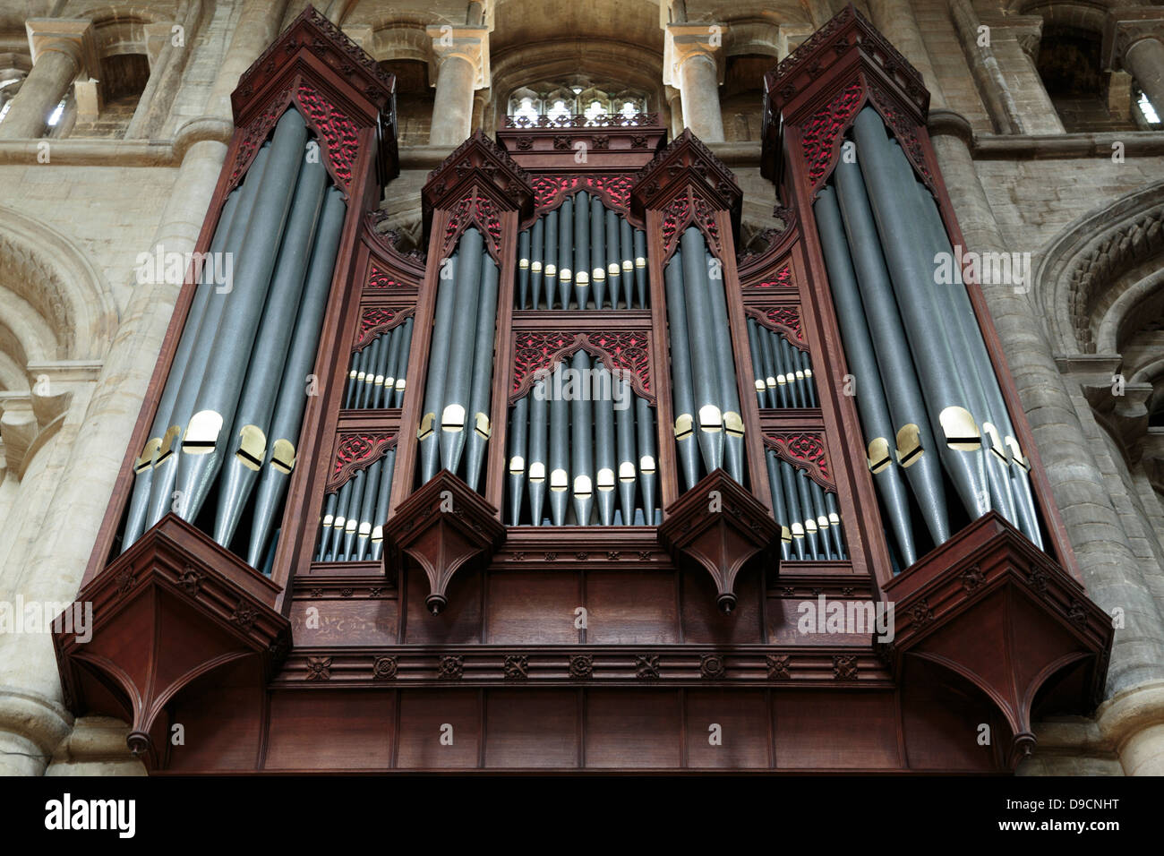 Peterborough Cathedral organ, England Stock Photo - Alamy