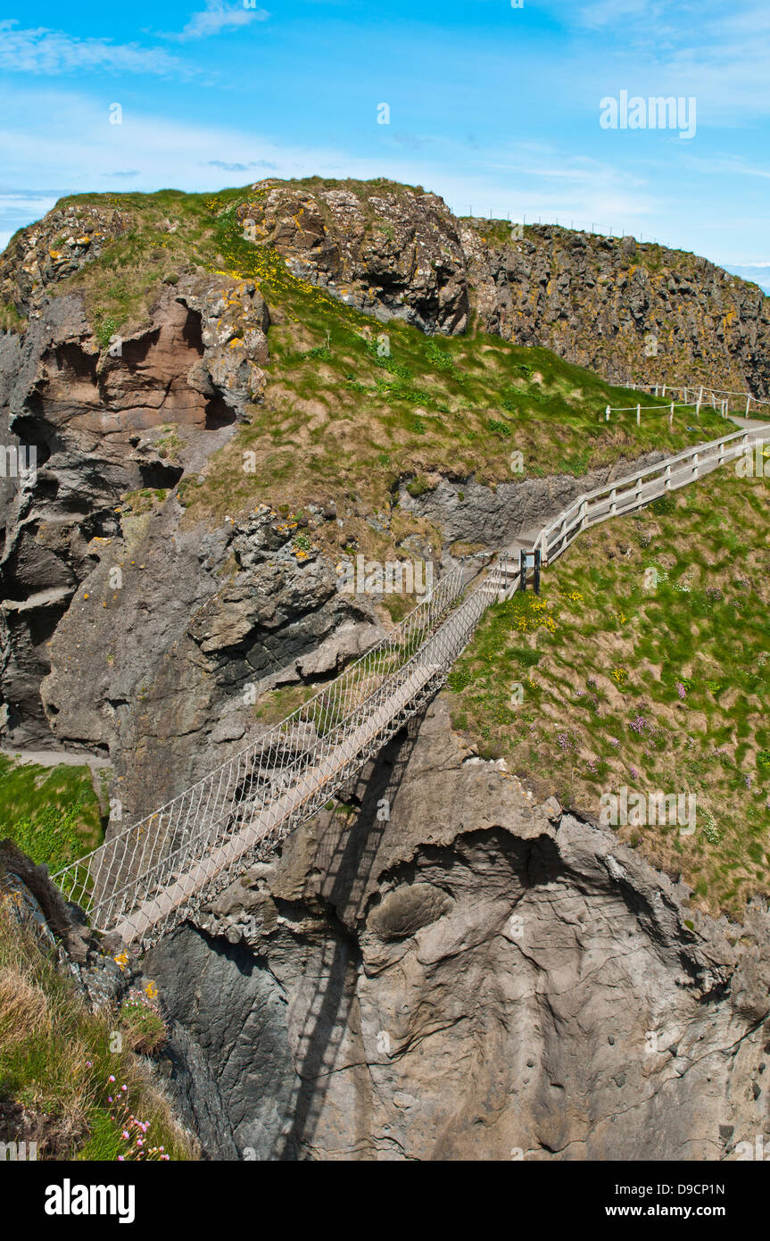 Rope Bridge In Northern Ireland Stock Photos & Rope Bridge In Northern ...