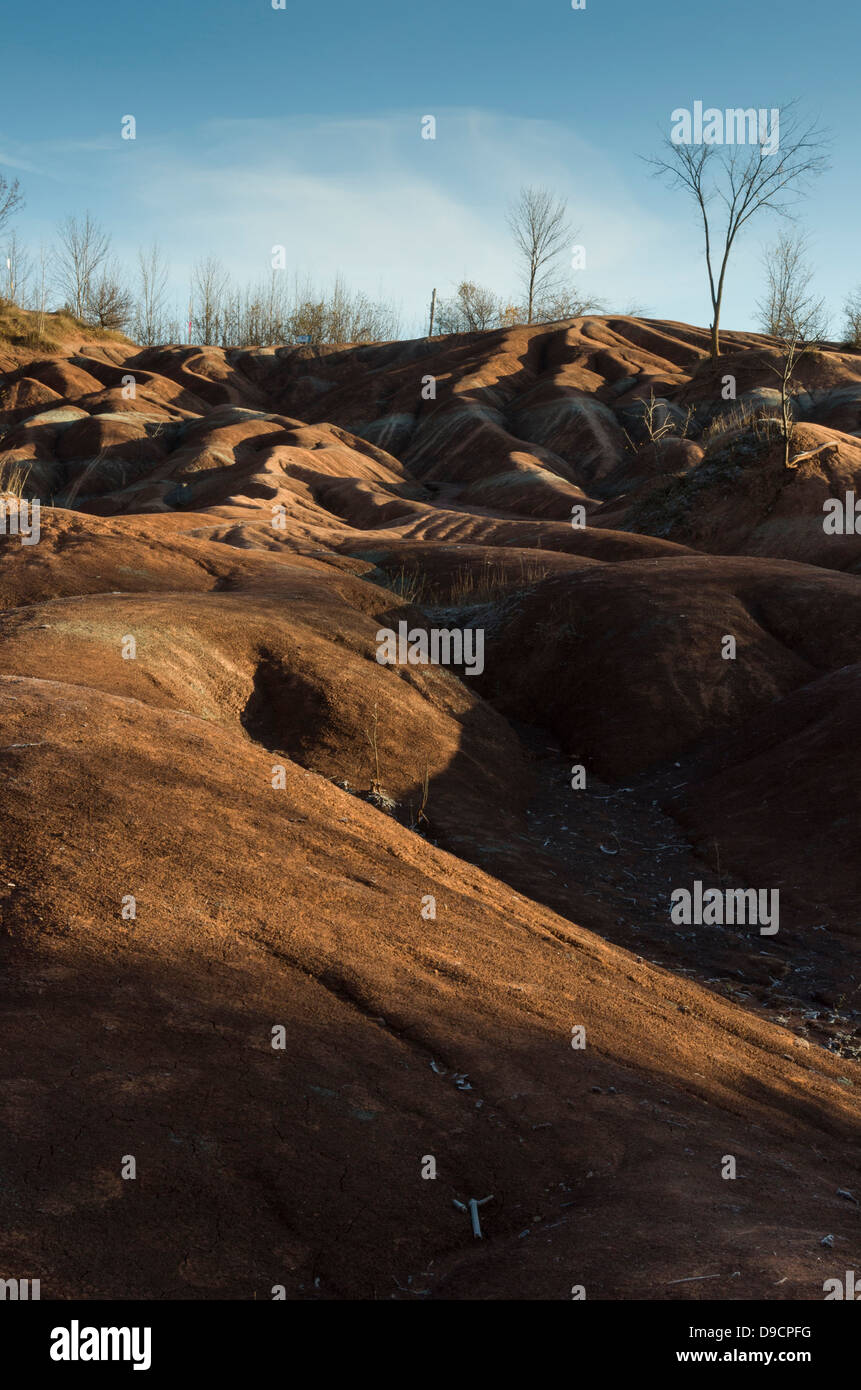 UNESCO World Biosphere Reserve, Cheltenham Badlands, Ontario Stock ...