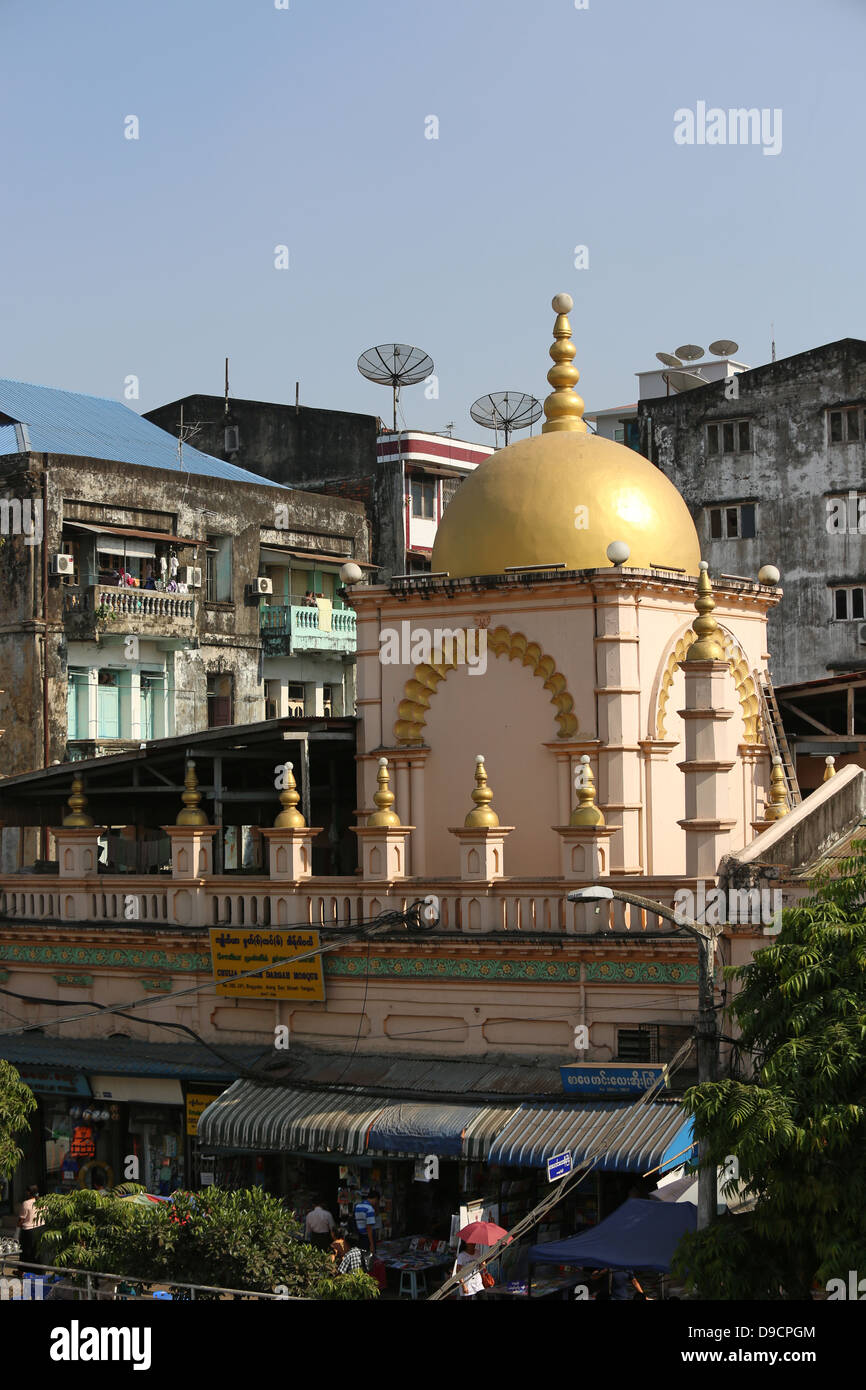Chulia Dargah Mosque, Yangon, Myanmar, Burma, Southeast Asia Stock ...