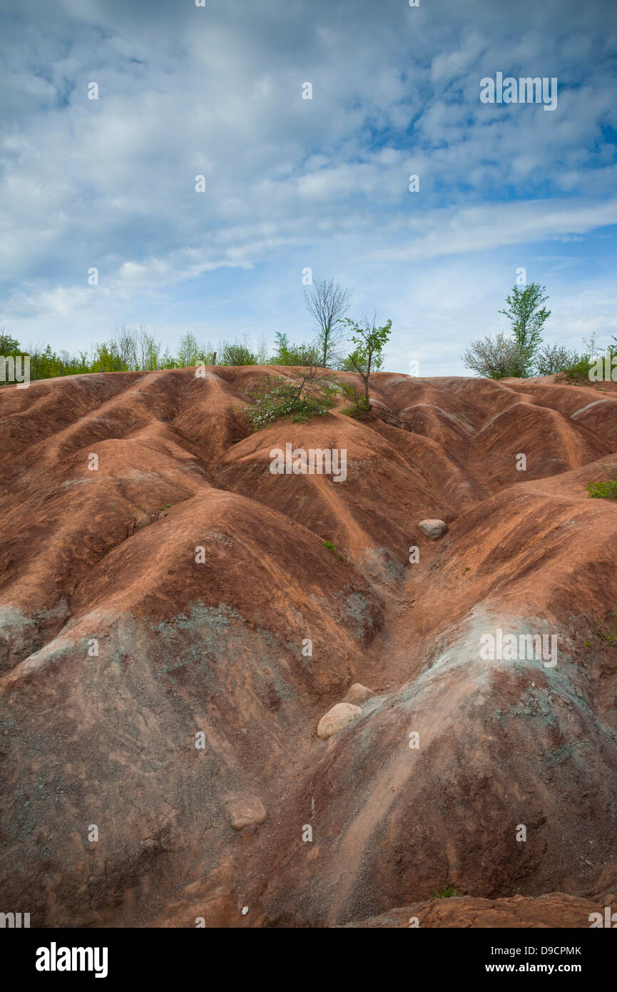 UNESCO World Biosphere Reserve, Cheltenham Badlands, Ontario Stock ...