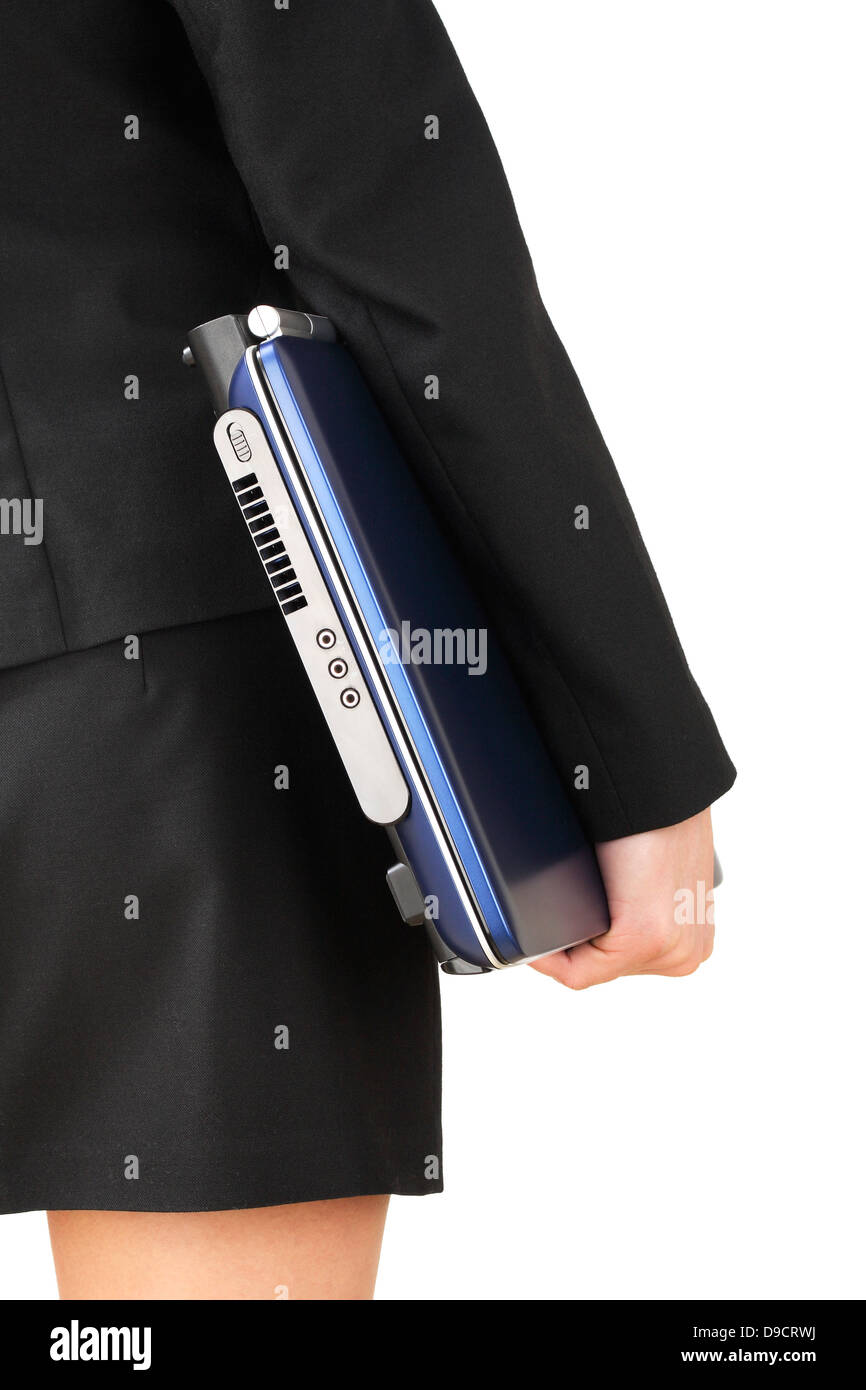 Woman with notebook Stock Photo - Alamy