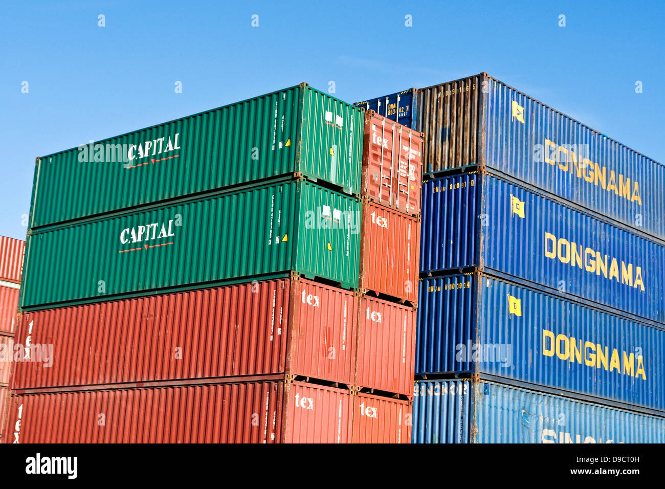 Container pile hi-res stock photography and images - Alamy