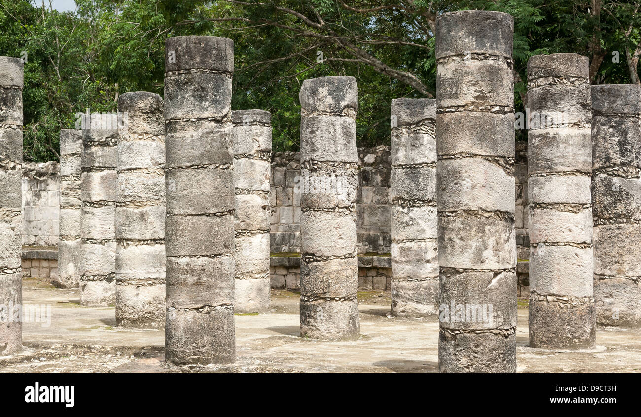 Mayan ruins at Chichen Itza - Yucatan Peninsula, Mexico Stock Photo - Alamy