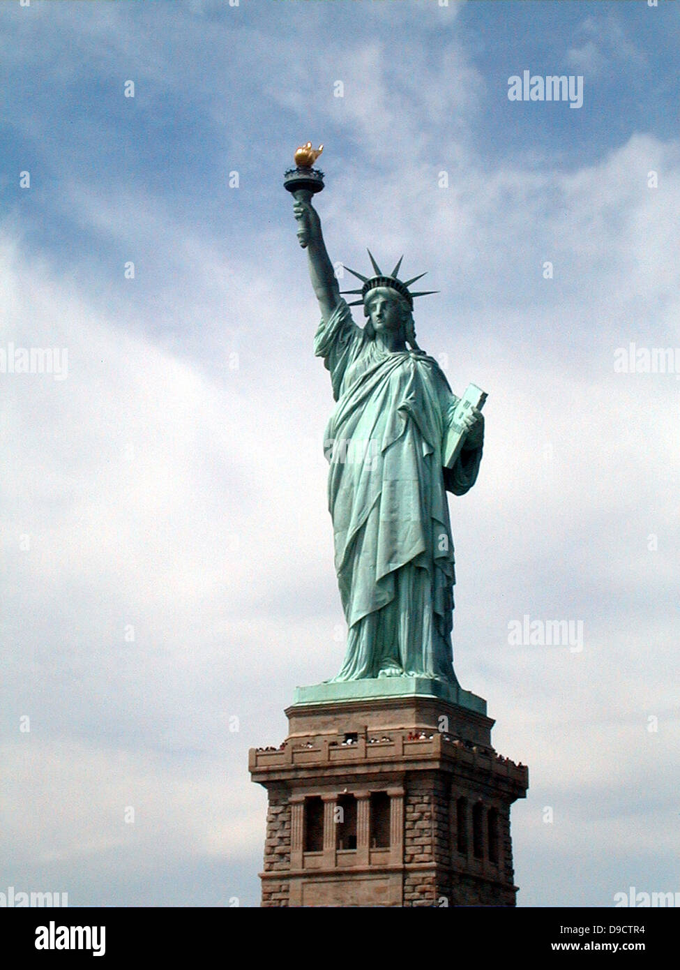The Statue of Liberty National Monument in New York Harbor represents ...