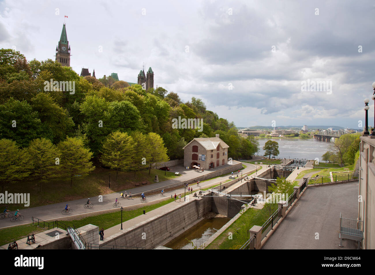 Rideau Canal locks in Ottawa Stock Photo - Alamy
