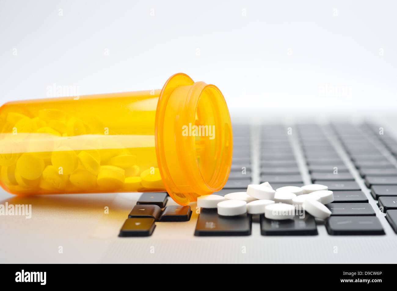 Medicine concept computer keyboard pill hi-res stock photography and ...