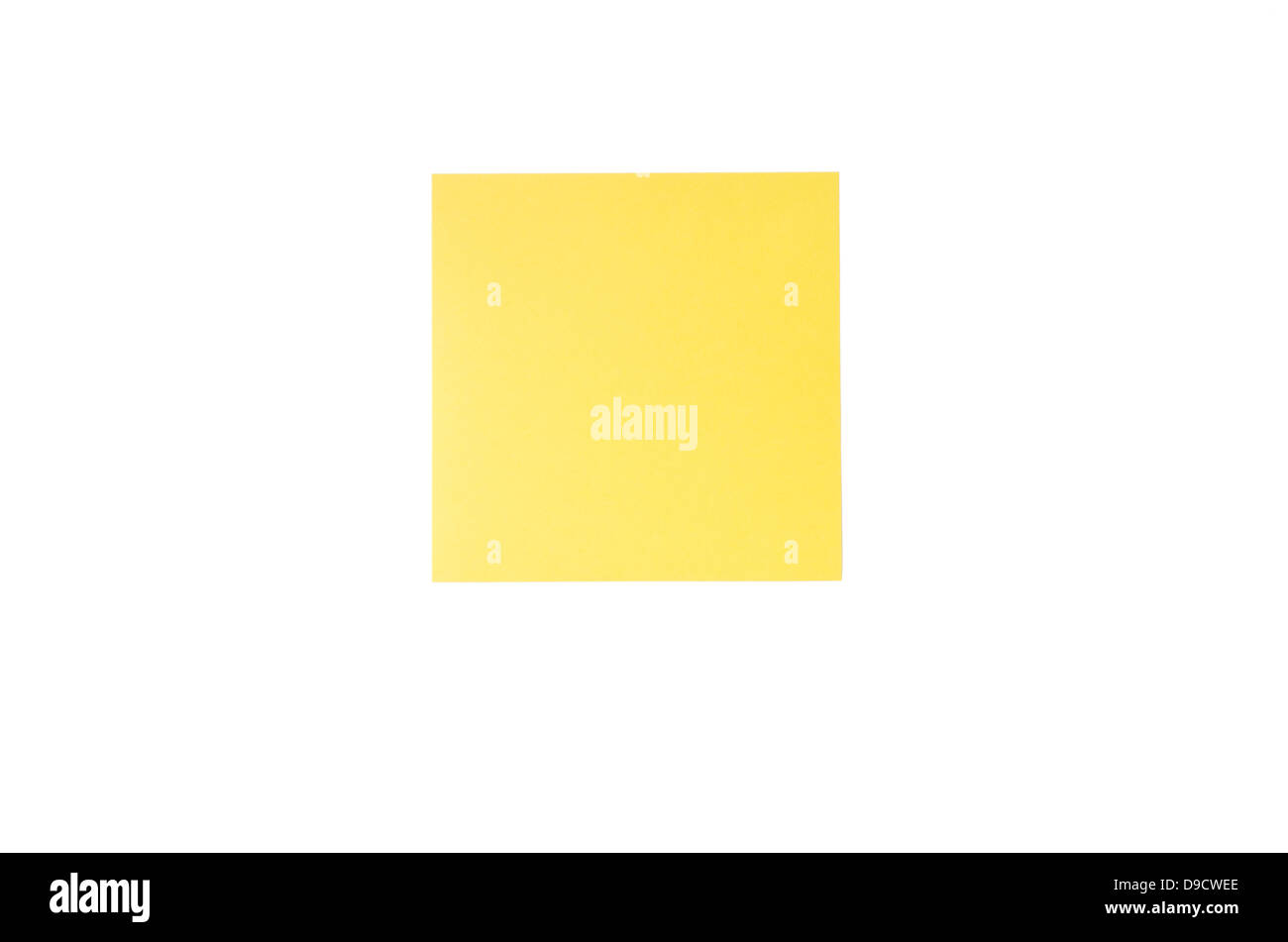 Plain Yellow sticky note white background Stock Photo - Alamy