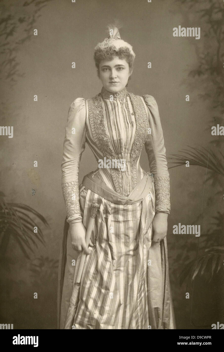 Agnes Huntington, American comic opera soprano pictured 1894 Stock ...