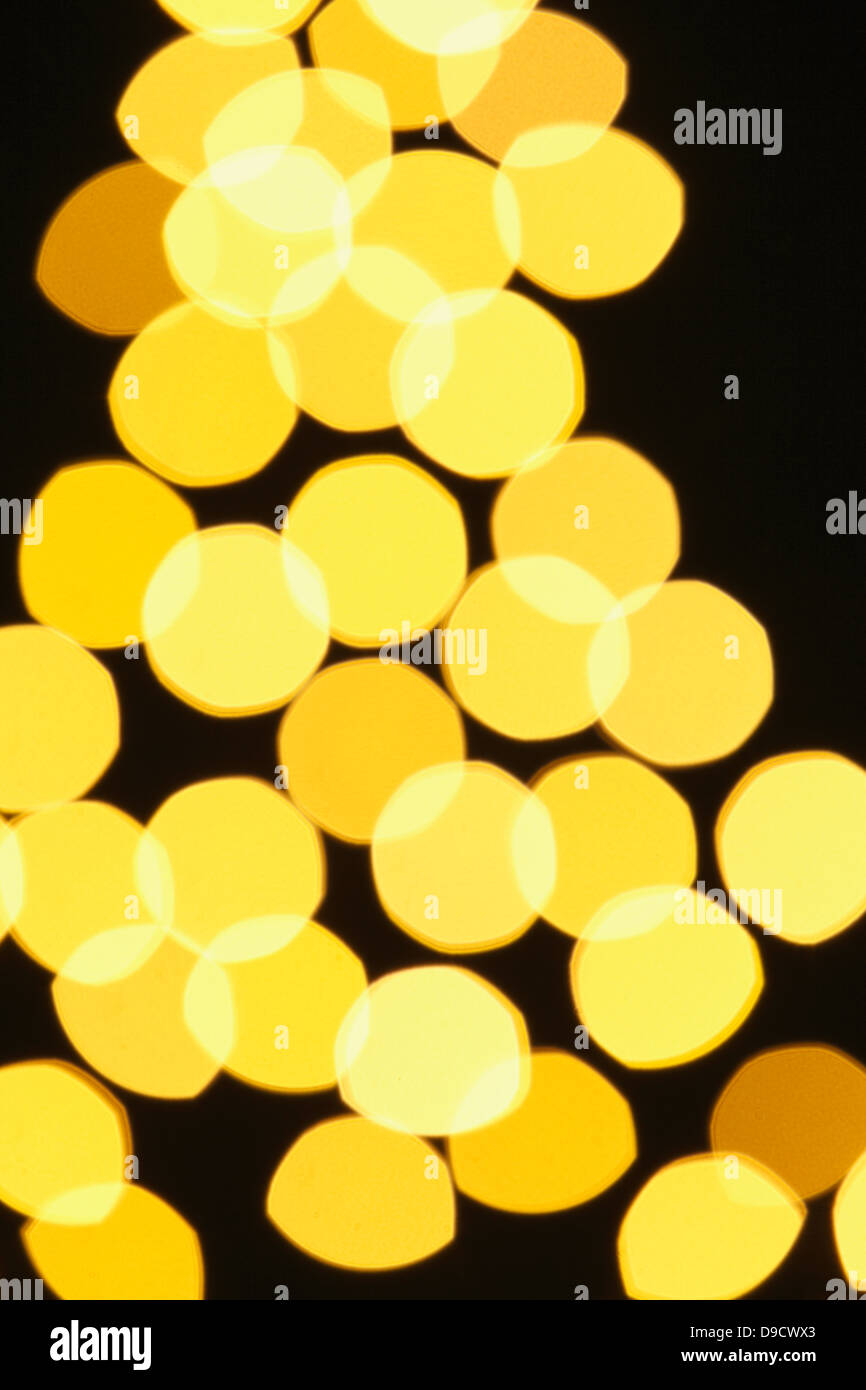 Yellow light dots Stock Photo - Alamy