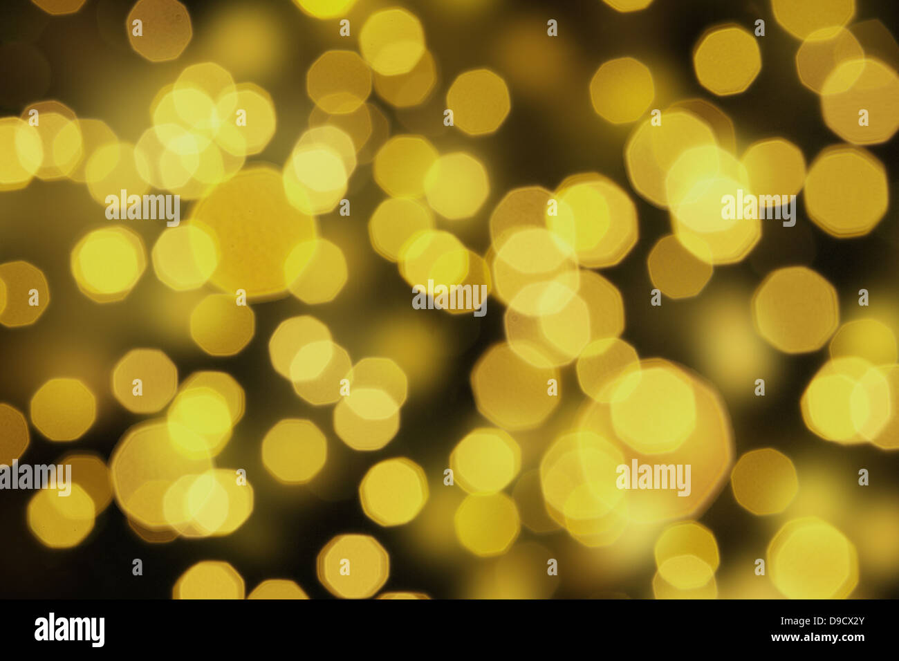 Yellow light dots Stock Photo - Alamy