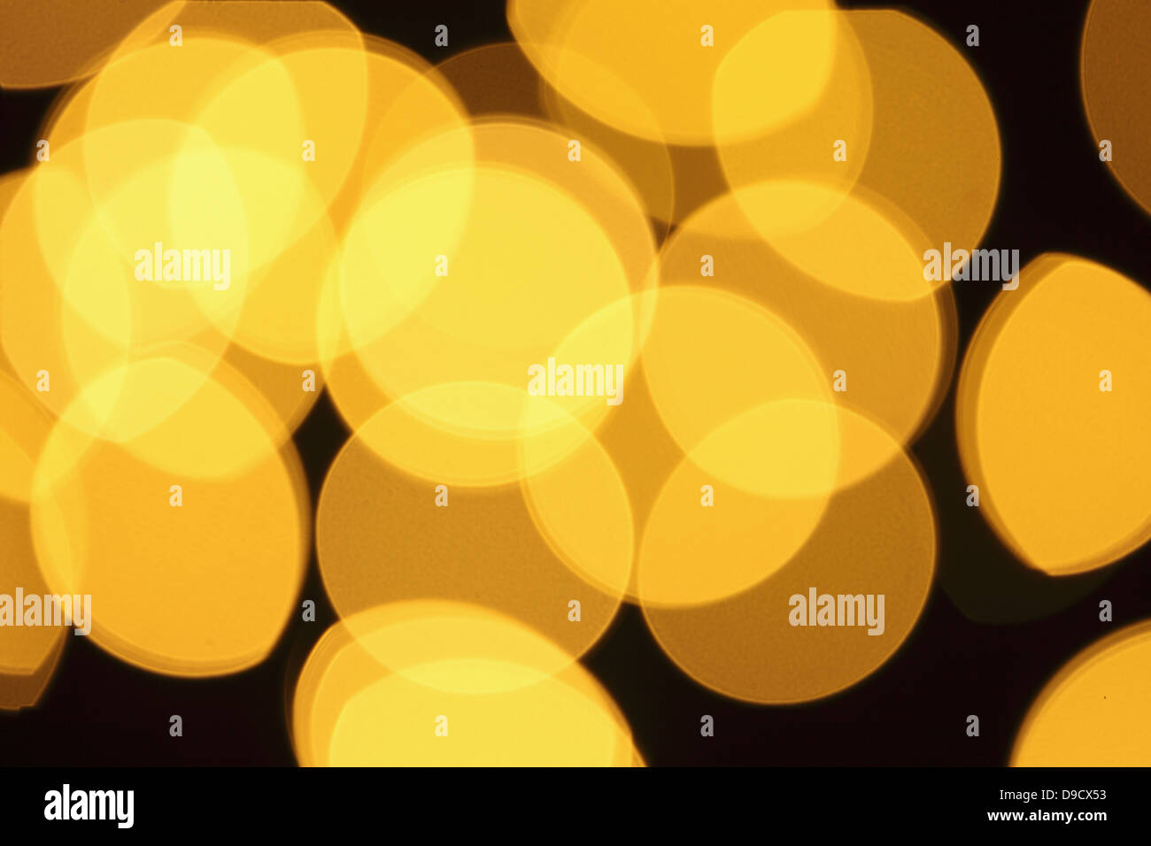 Yellow light dots Stock Photo - Alamy