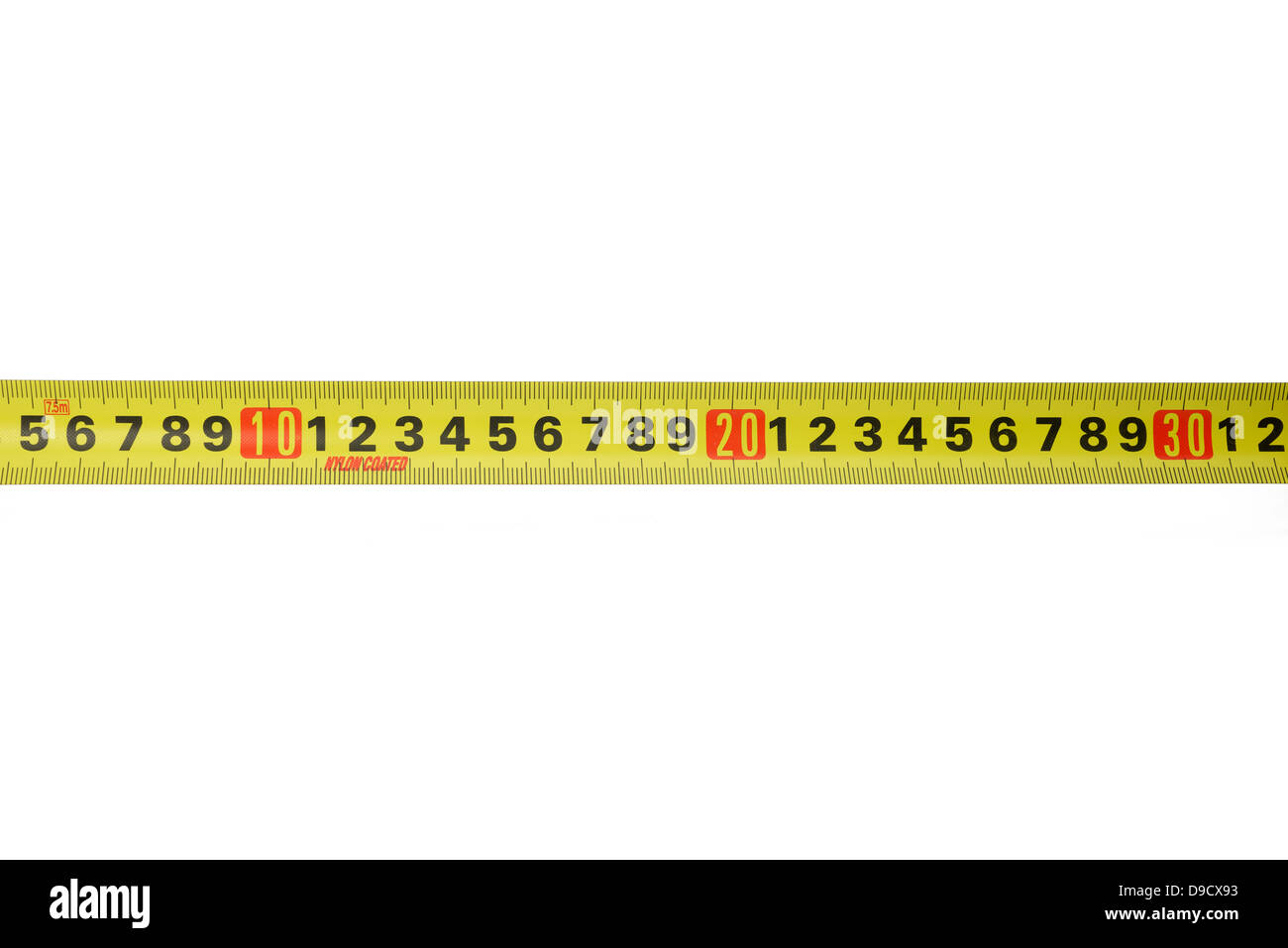 Yellow centimeter Measure tape horizontal Stock Photo - Alamy