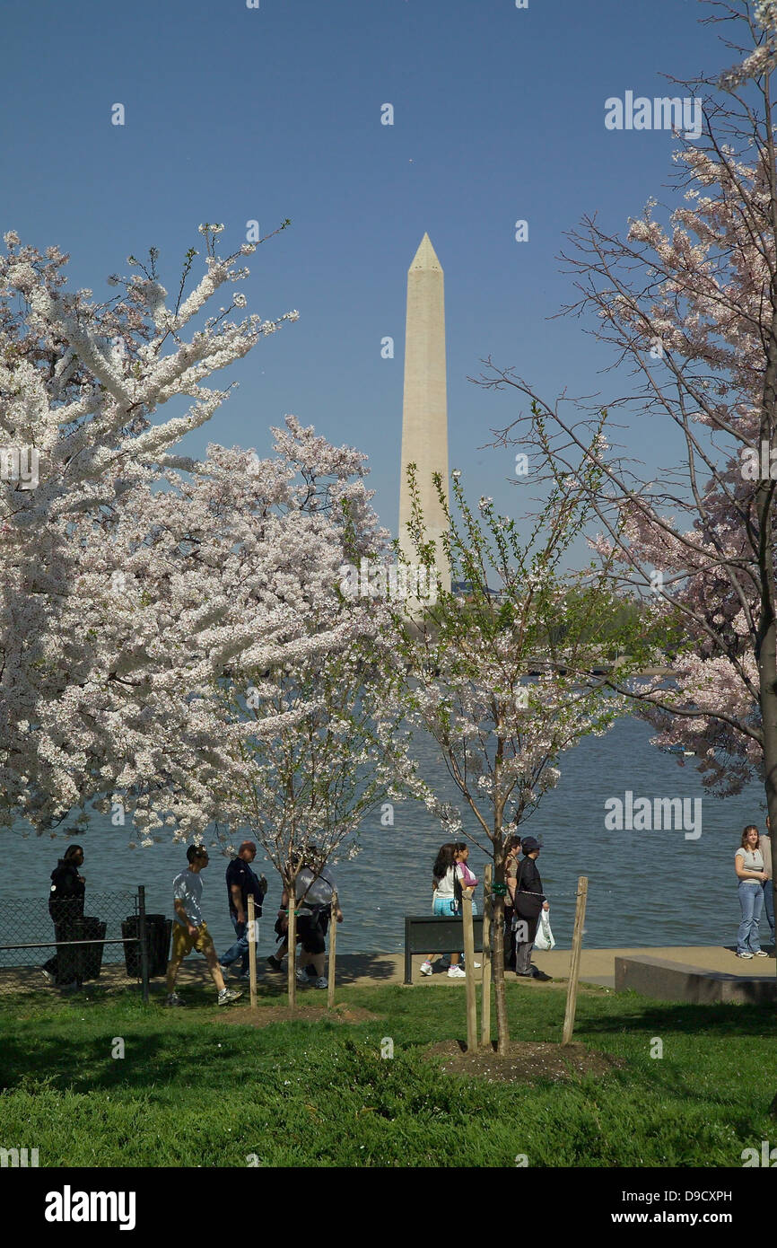 The Washington Monument, located in the National Mall in Washington, D ...