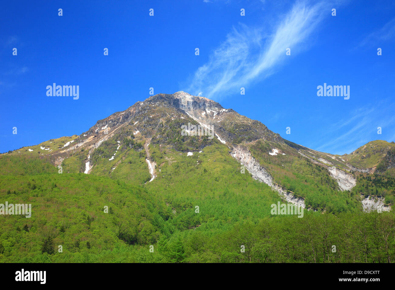 Yakedake mountain range, Nagano Prefecture Stock Photo - Alamy