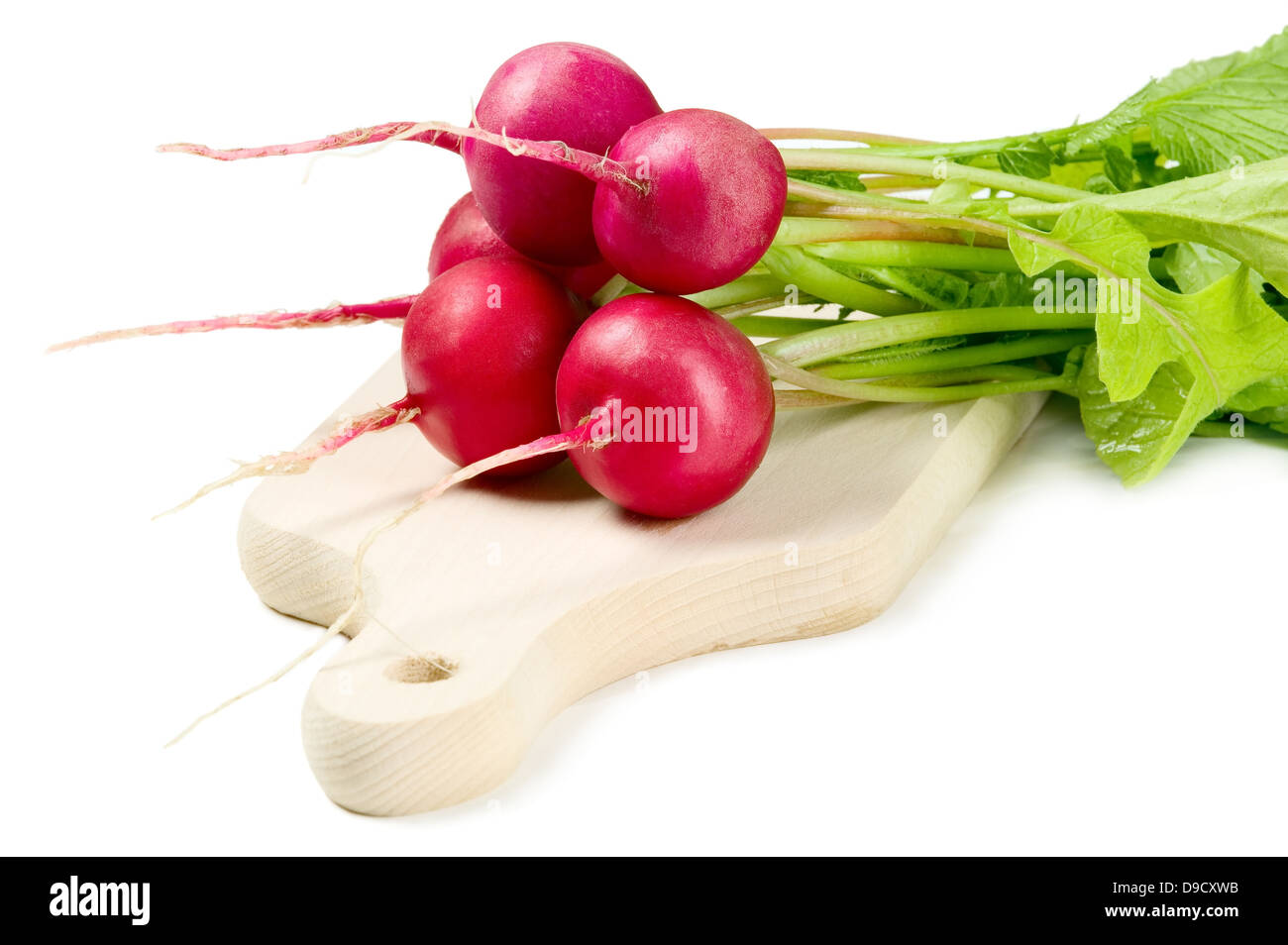 Fresh radish on white background, food concept Stock Photo - Alamy