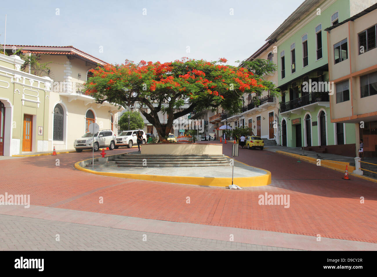 Avenida Eloy Alfaro buildings, Casco Antiguo, Panama Stock Photo - Alamy