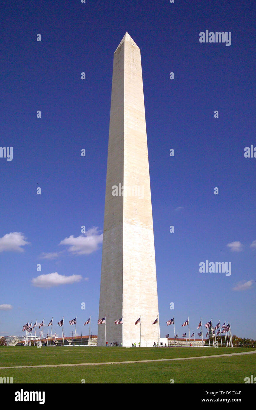 The Washington Monument in Washington, D.C., is an iconic obelisk ...