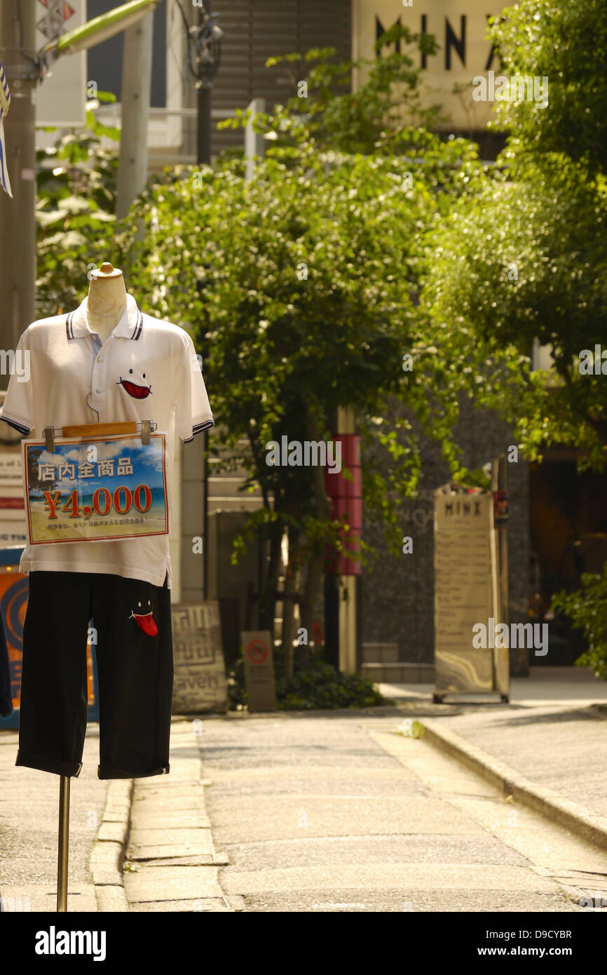Mannequin display outside shop at Shimokitazawa, Tokyo, Japan Stock ...