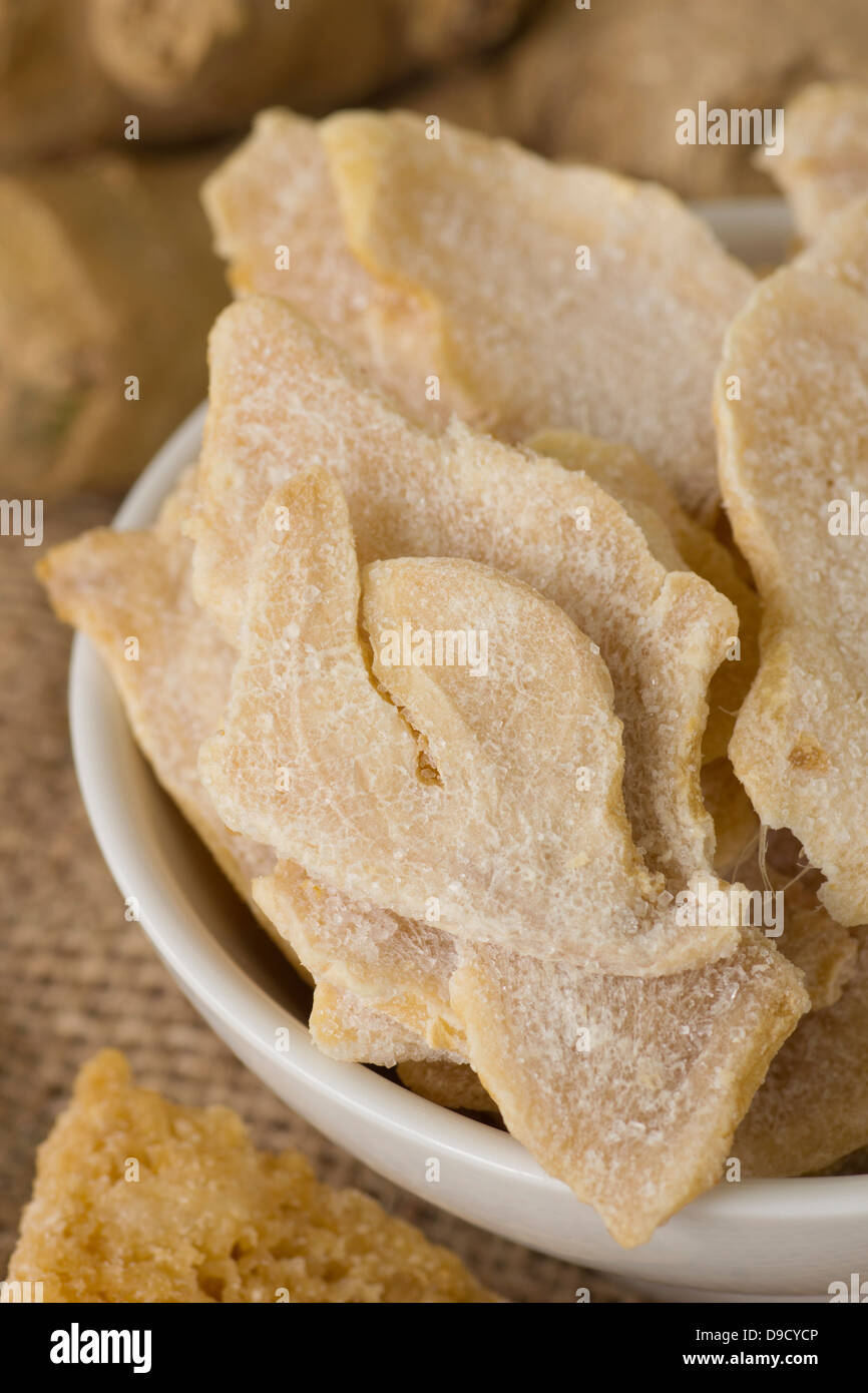 Candied Ginger Slices Stock Photo - Alamy