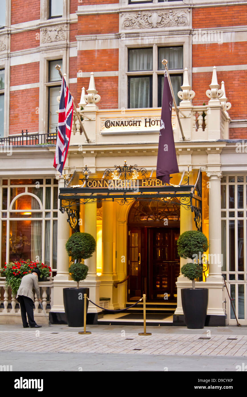 Connaught Hotel Front Entrance, London, UK Stock Photo - Alamy