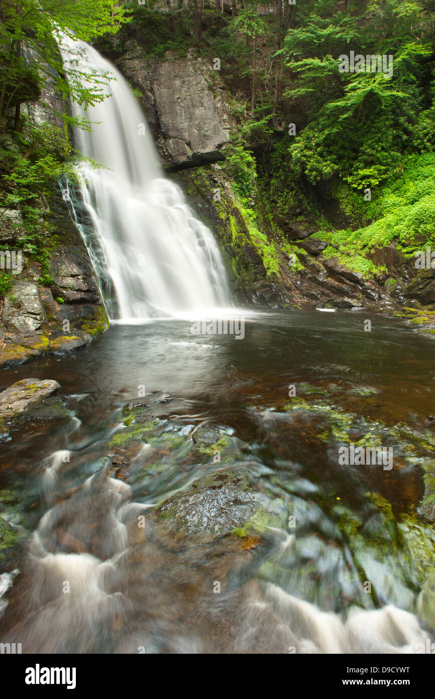 MAIN WATERFALLS BUSHKILL FALLS THEME PARK BUSHKILL CREEK PIKE COUNTY ...