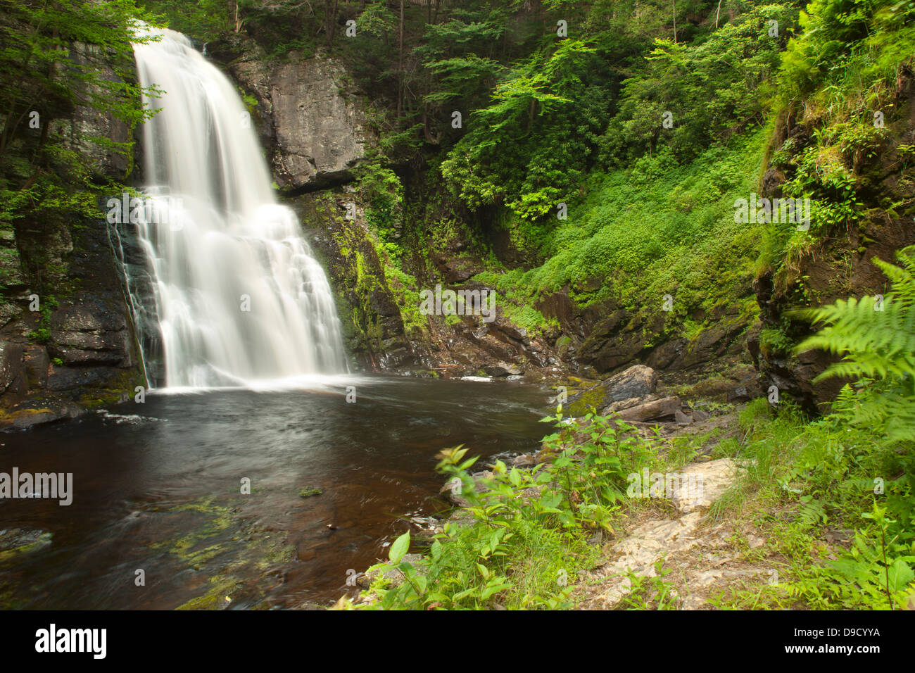 MAIN WATERFALLS BUSHKILL FALLS THEME PARK BUSHKILL CREEK PIKE COUNTY ...