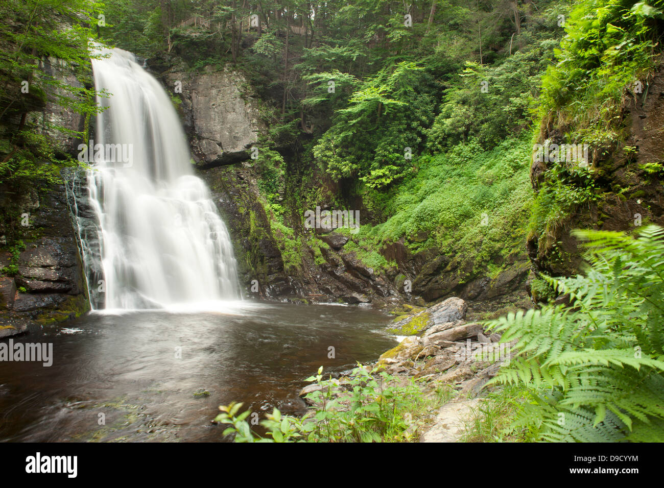 MAIN WATERFALLS BUSHKILL FALLS THEME PARK BUSHKILL CREEK PIKE COUNTY ...