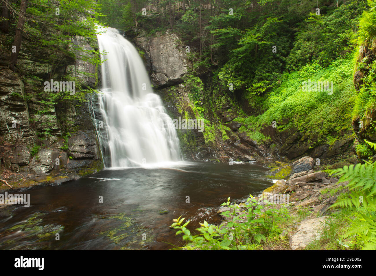 MAIN WATERFALLS BUSHKILL FALLS THEME PARK BUSHKILL CREEK PIKE COUNTY ...
