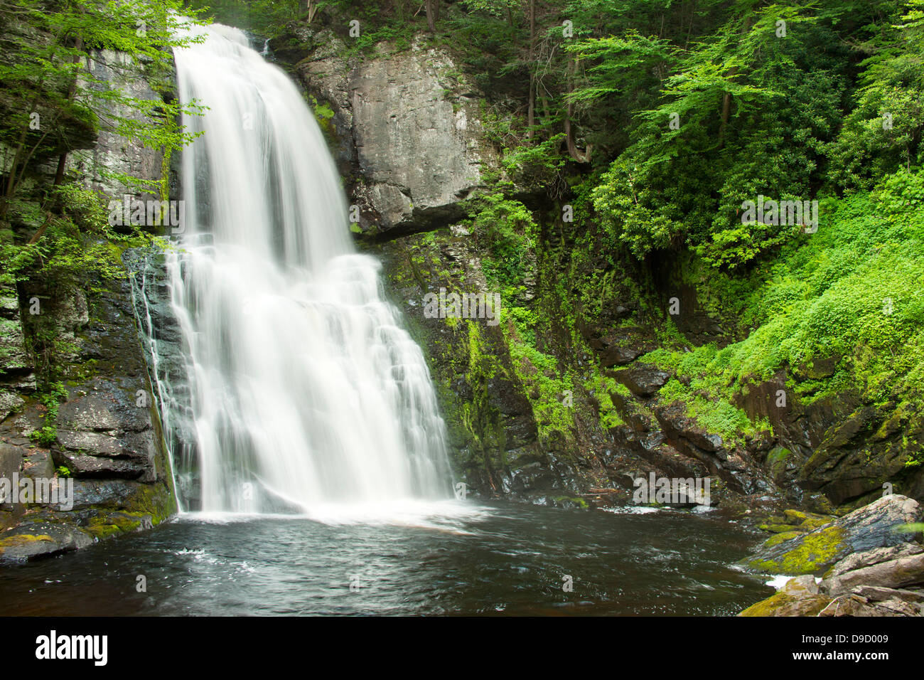 MAIN WATERFALLS BUSHKILL FALLS THEME PARK BUSHKILL CREEK PIKE COUNTY ...