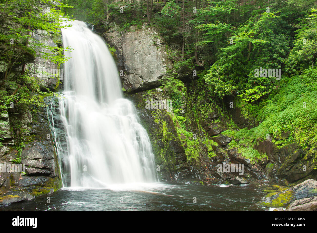 MAIN WATERFALLS BUSHKILL FALLS THEME PARK BUSHKILL CREEK PIKE COUNTY ...