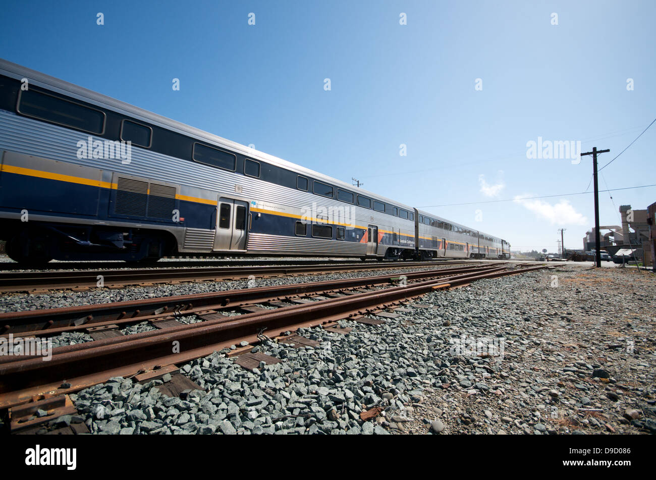 Amtrak train railroad in Berkeley Stock Photo - Alamy