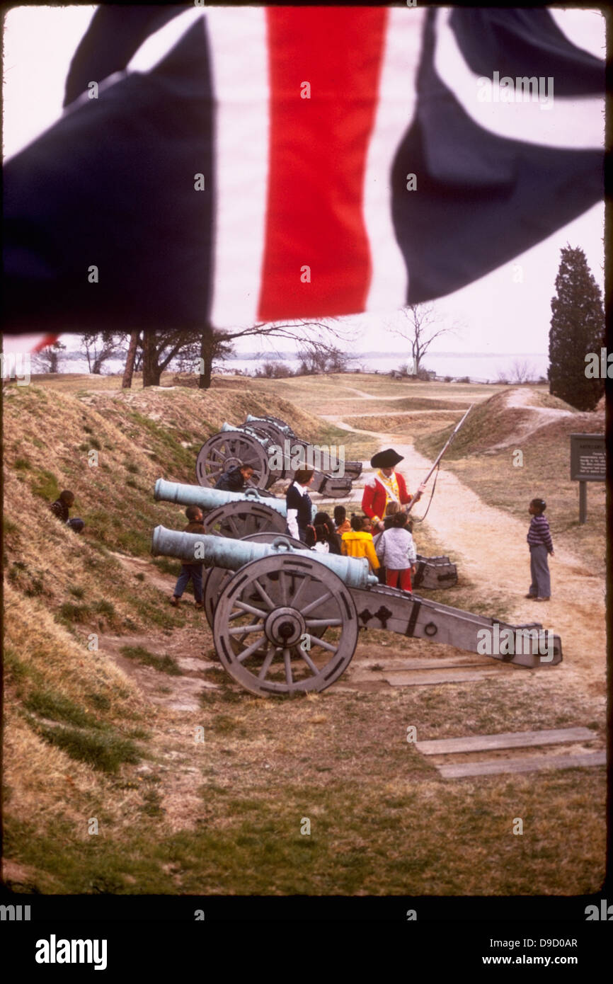 Yorktown Battlefield, part of Colonial National Historical Park in ...