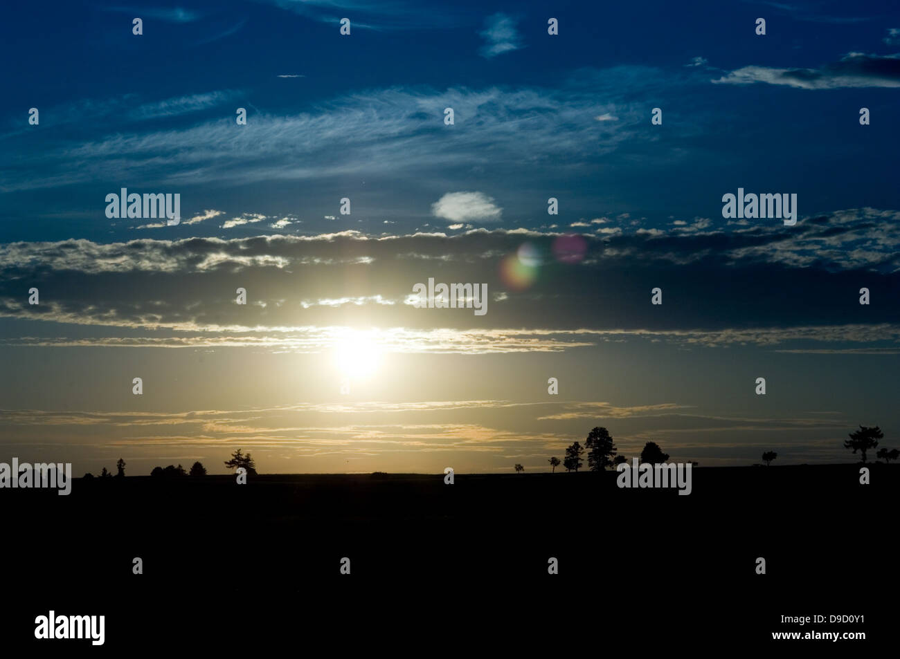 Countryside and dark sky hi-res stock photography and images - Alamy