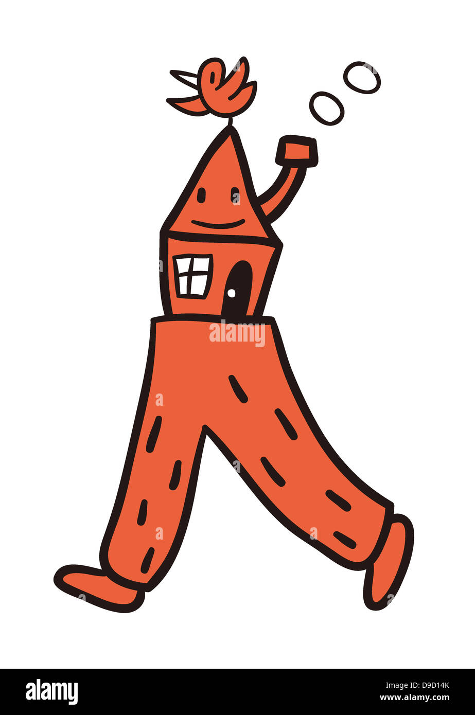 Unique home illustration Cut Out Stock Images & Pictures - Alamy