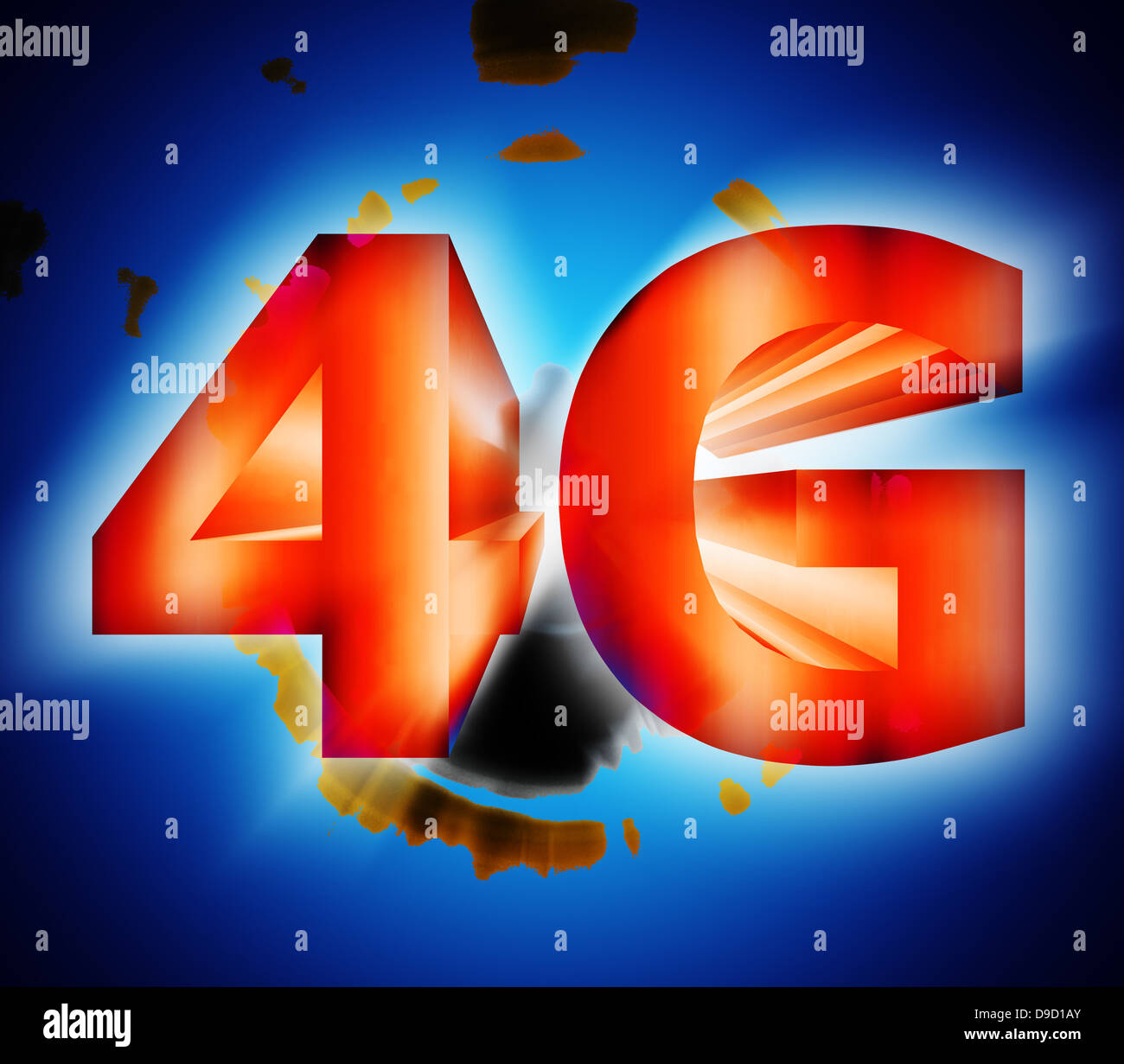 abstract of 4G network symbol Stock Photo - Alamy
