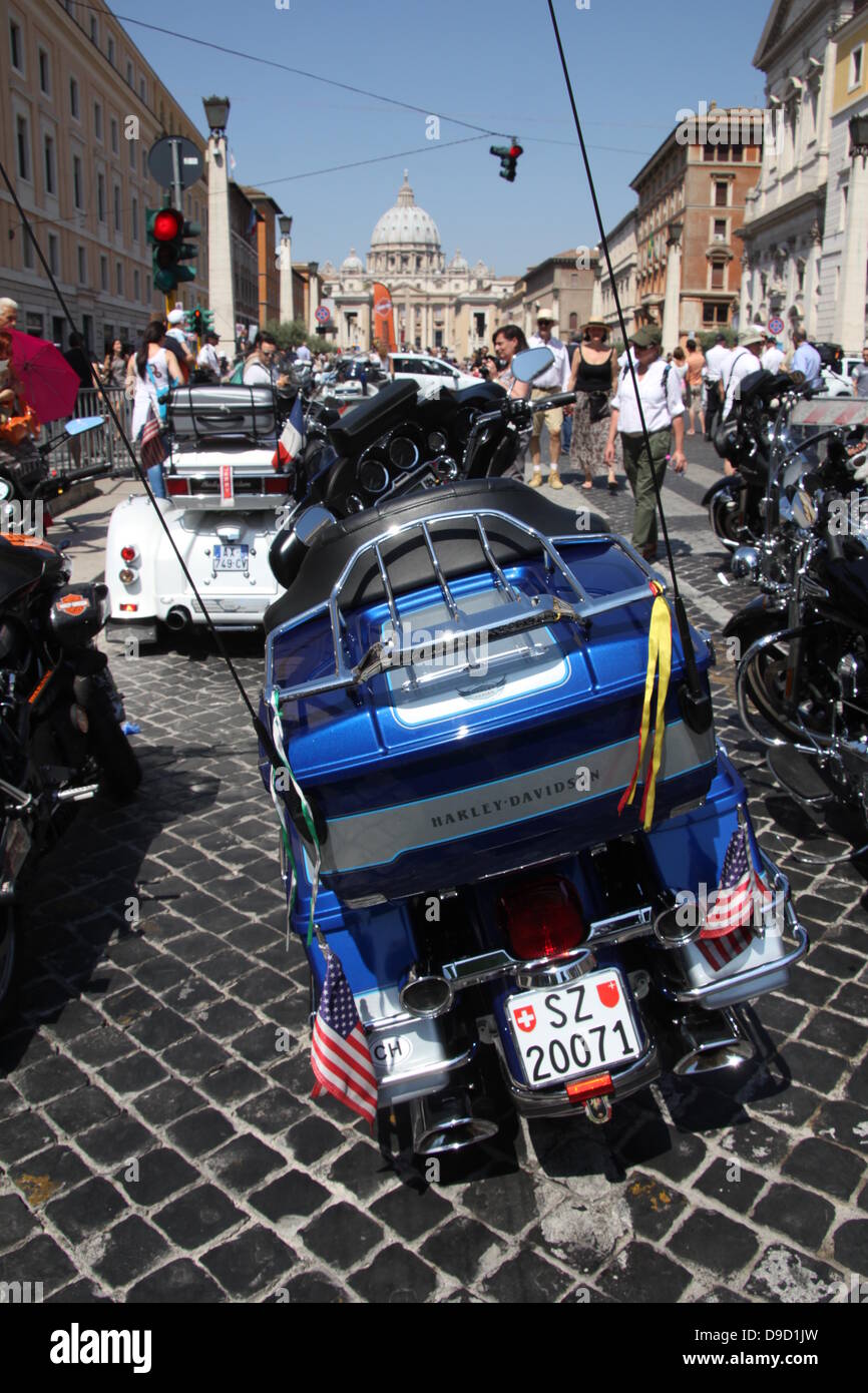 16 June 2013 Harley Davidson enthusiasts converge on Saint Peter's ...