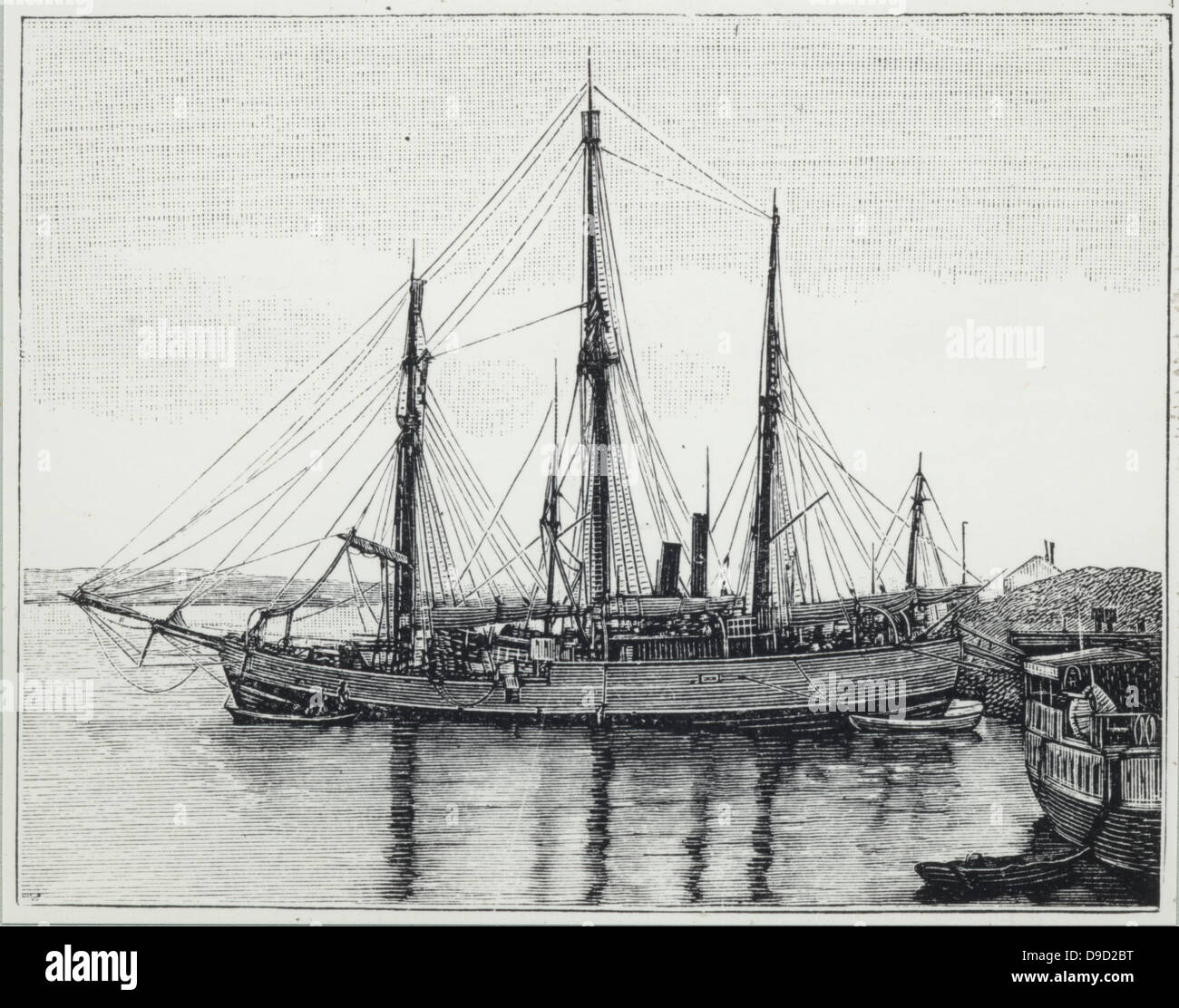 Fridtjof Nansen (1861-1930), Norwegian explorer, and scientist, setting ...