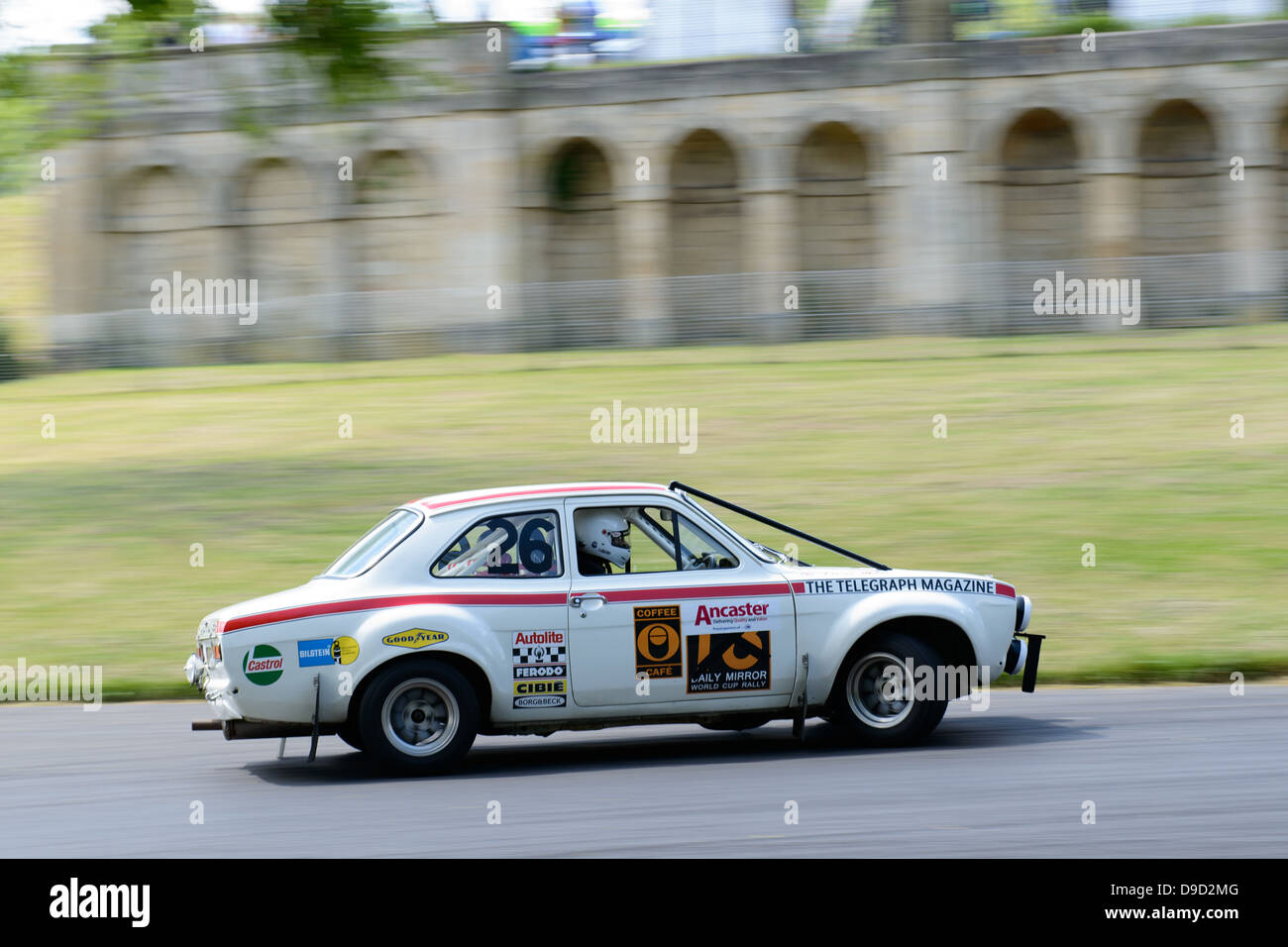 A car racing around Crystal Palace Park in London for the Motorsport at ...