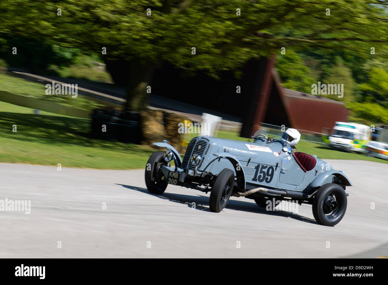 A car racing around Crystal Palace Park in London for the Motorsport at ...