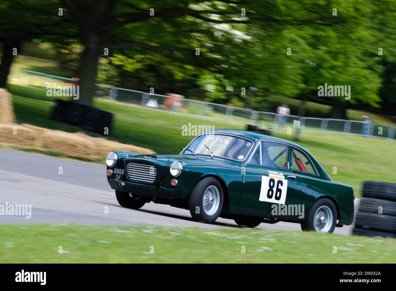 A car racing around Crystal Palace Park in London for the Motorsport at ...