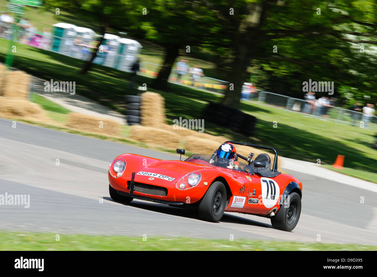 A car racing around Crystal Palace Park in London for the Motorsport at ...