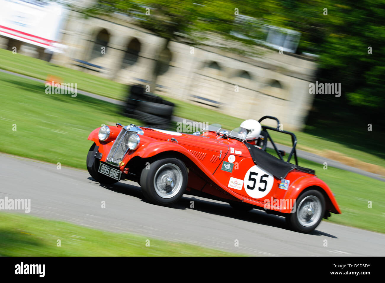 A car racing around Crystal Palace Park in London for the Motorsport at ...