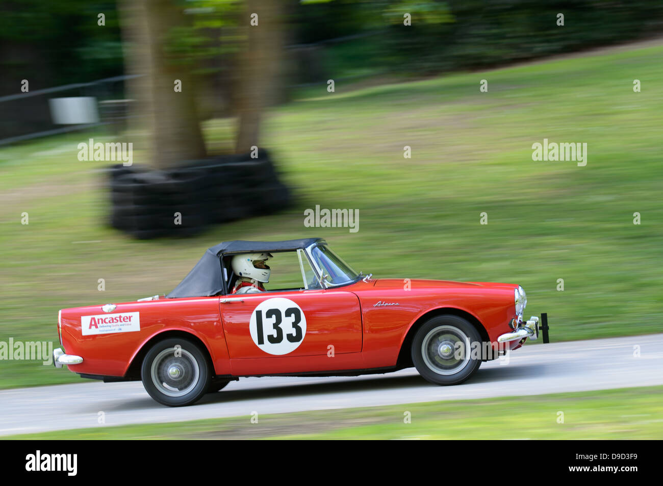 A car racing around Crystal Palace Park in London for the Motorsport at ...