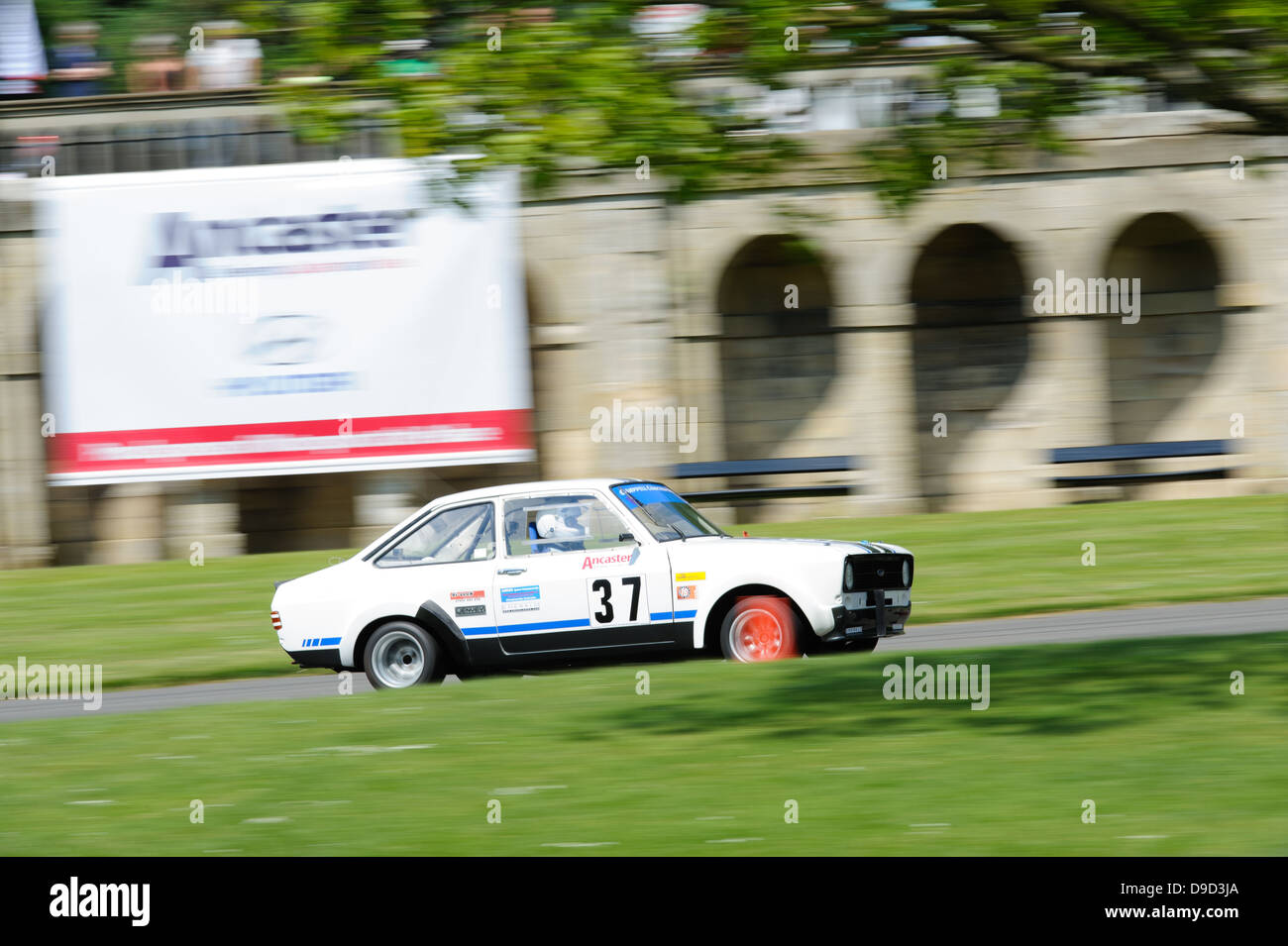 A car racing around Crystal Palace Park in London for the Motorsport at ...